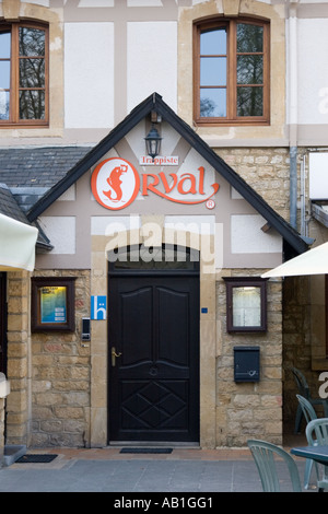 Hostellerie d'Orval cafe near the Abbaye d’Orval monastery Orval ...