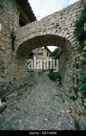 Stone arch Seguret Provence France Stock Photo - Alamy