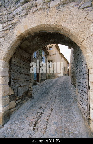 Stone arch Seguret Provence France Stock Photo - Alamy