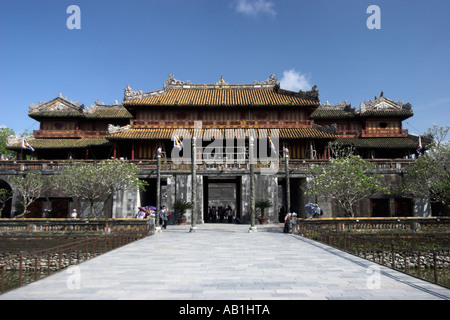 Ngo Mon Gate or Noontime Gate main entrance viewed from inside the ...