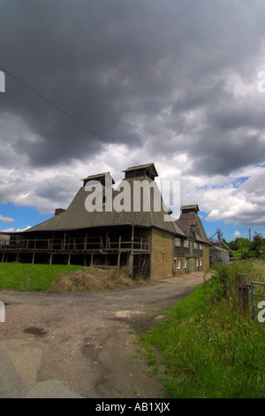 Grain drying at a barn Stock Photo - Alamy