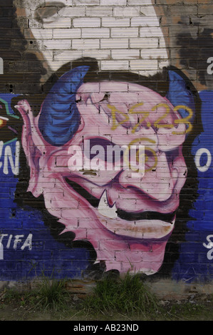 graf graffiti male man face eye demon devil evil monster negative ...