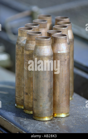Empty tank shell casings Stock Photo - Alamy