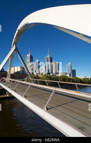Pedestrian bridge - Melbourne, Victoria, AUSTRALIA Stock Photo - Alamy