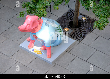 One of the 100 artists' pigs in "Pigs on Parade" in Downtown Seattle ...