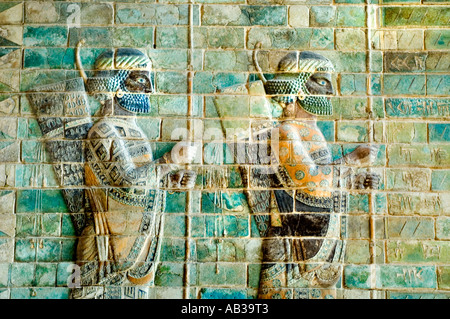 frieze from the reign of Darius I, ca 510 BC from his palace in Susa ...