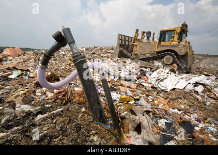 Methane from Landfill Recovery System Stock Photo - Alamy