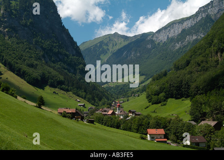 Alpine village of Isenthal Switzerland Stock Photo - Alamy