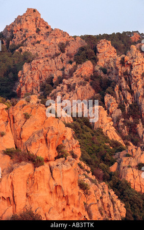 Calanches de Piana Mountains, Golfe de Porto, Corsica Island, France ...