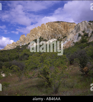 Clay cliffs Paritea in New Zealand Stock Photo - Alamy