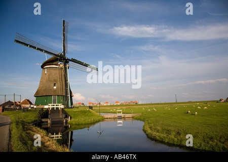 Windmill, Molen Katwoude, Volendam, Netherlands Stock Photo - Alamy