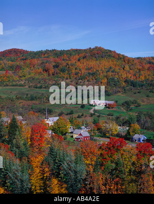 village of East Orange Vermont USA during fall foliage season New Stock ...