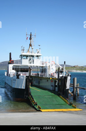 Isle of Eriskay, Scotland. The MV Loch Alainn (Barra to Eriskay Calmac ...