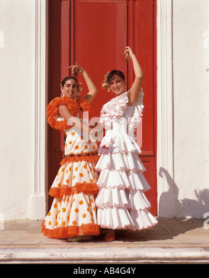 Traditional Andalucian Flamenco Costumes Stock Photo - Alamy