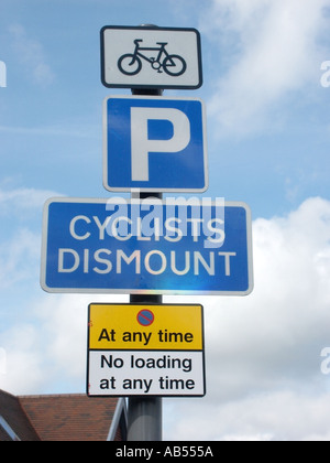 Road sign clutter Stock Photo - Alamy