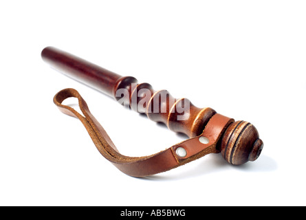 Traditional British wooden police truncheon Stock Photo - Alamy