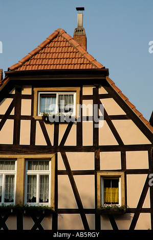 A Typical half timber german house in the historic center of Ulm ...