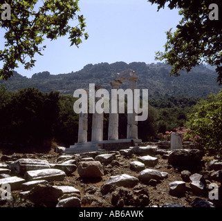 Greece, Samothrace, Sanctuary of the great gods in Palaeopolis, ancient ...
