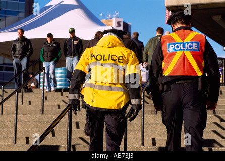 Vancouver police officers on patrol in the downtown eastside, Vancouver ...