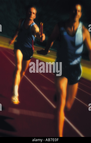 athletics, relay race, athletic, relay races Stock Photo - Alamy