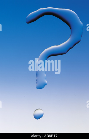 liquid question mark Stock Photo - Alamy