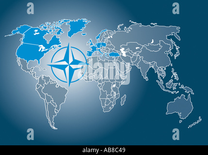 Map of Nato Stock Photo - Alamy