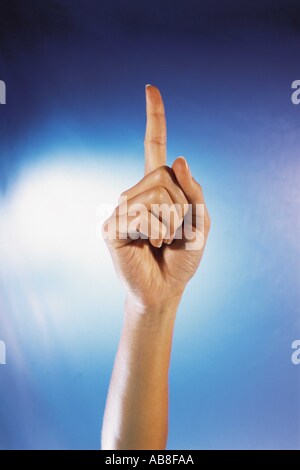 Woman wagging her finger Stock Photo - Alamy