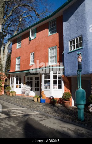 Portmeirion village in the snow,North Wales,United Kingdom Stock Photo ...