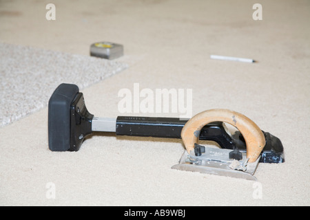 Tools used for Installing Carpet Stock Photo - Alamy