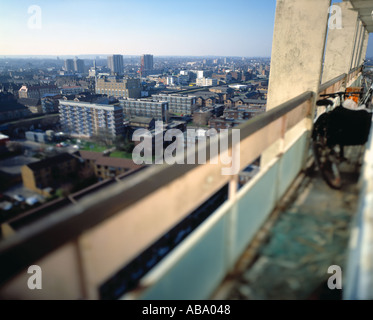 A tower-block in Hackney, East London, being demolished by Tommy Walsh ...