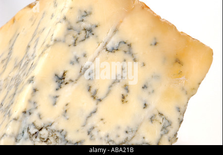 Close up of a Wedge piece of Stilton Cheese Stock Photo - Alamy