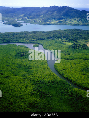 Aerial of Vanua Levu, Fiji, South Pacific Stock Photo - Alamy