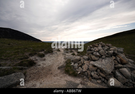Cairn, Coire Fhionn Lochan, Arran, West Coast of Scotland, UK Stock ...