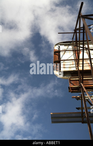 Back of big billboard support structure Stock Photo - Alamy