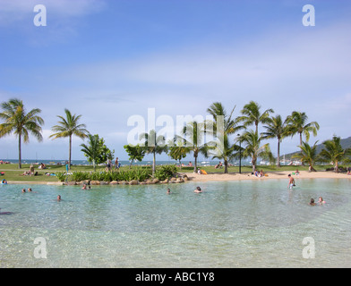 Airlie beach swimming pool lagoon in the summer, Queensland, Australia ...