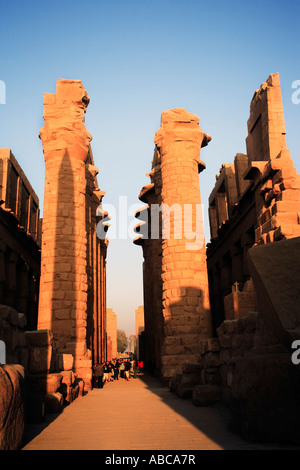 ruins of Amon-Ra temple in Luxor Stock Photo - Alamy