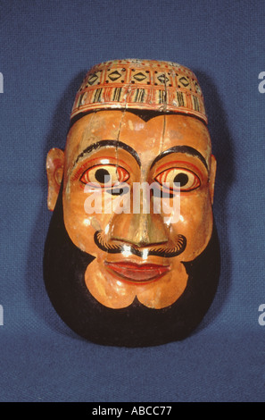 Mask of Marakkala Kolama A Kolam mask of the moorman distinguished by ...