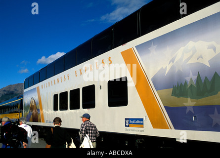 Alaska Wilderness Express train car Stock Photo - Alamy