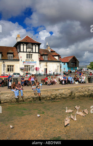 The Ship Inn pub, Quay Hill, Lymington town, Hampshire England Britain ...