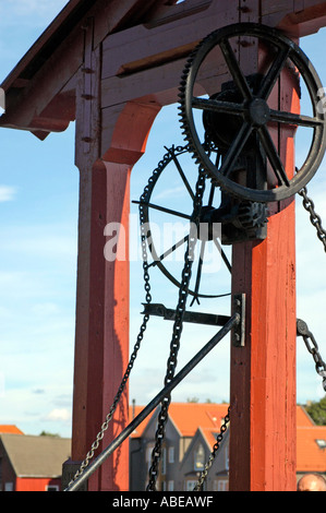 old drawbridge mechanism Stock Photo - Alamy