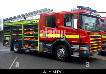 Fire Engine, Scania P Series, Britain, UK Stock Photo - Alamy