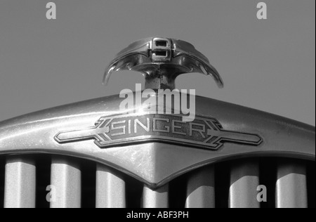 Singer 9. English car manufacturer 1905 to 1970 Singer car auto badge ...
