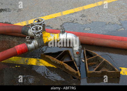 Fire Brigade Hose dividing branch 45mm Stock Photo - Alamy