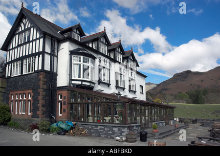The Sun Hotel in Coniston. Cumbria North West England Donald Campbell ...