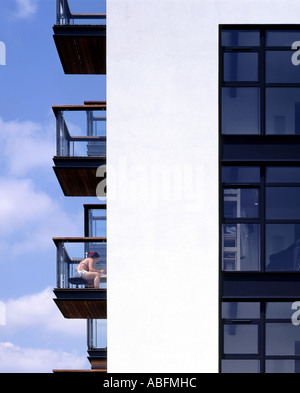 Burford Square, Stratford E15 Architect: Nicholas Burwell Stock Photo ...