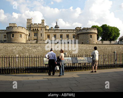 Map of the Tower of London Stock Photo - Alamy