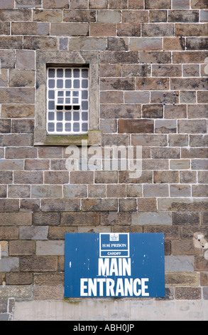 entrance to HMP Cardiff prison Cardiff Wales United Kingdom Stock Photo ...