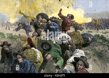 The Massacre of the Chinese at Rock Springs, Wyoming, 1885 Stock Photo ...