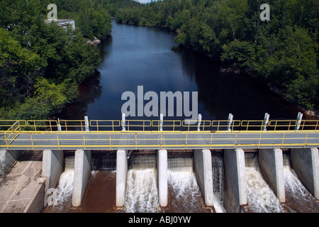 Hydroelectric dam near Baie Comeau, Quebec Stock Photo - Alamy