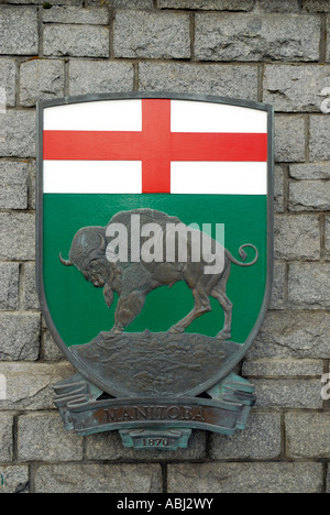 Coat of arms for the Canadian province of Manitoba Stock Photo - Alamy